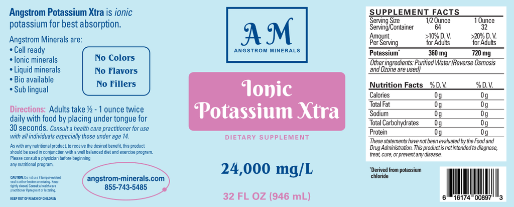 Potassium Xtra Supplement by Angstrom Minerals