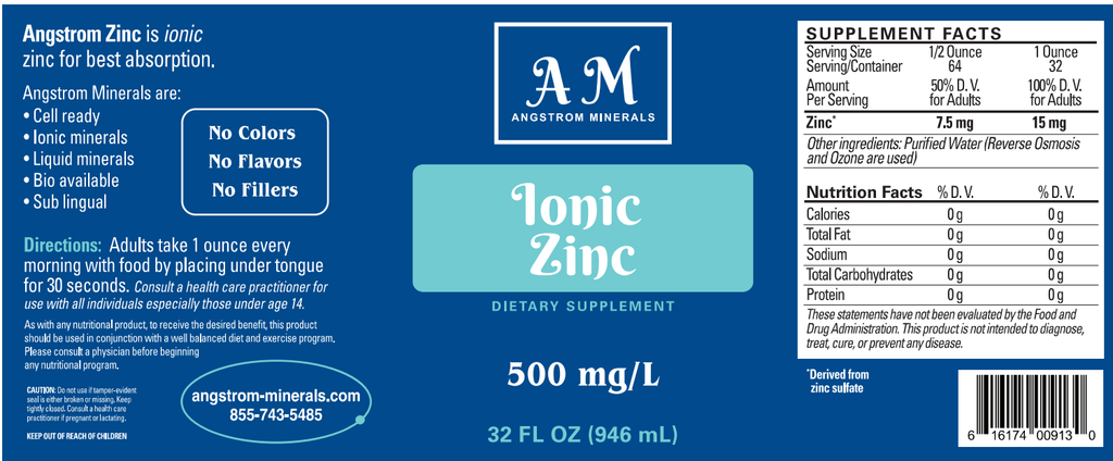 Angstrom Zinc Supplement by Angstrom Minerals
