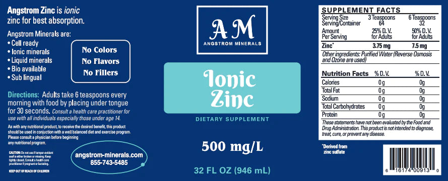Case of Zinc, 9 32 oz bottles